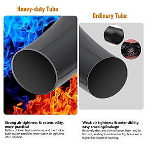 2-PCS 20x4 Heavy Duty E-Bike Tubes 20X4.0 AV32mm (89/102-406) Inner Tubes 20" x 4.0" Compatible with 20x3.5/4.0 E-Bike Bicycle Fat Tire Tubes Schrader Valve