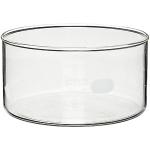Corning Pyrex 3140-190 Borosilicate Glass 2500mL Heavy Duty Rim Crystallizing Dish, 190mm Diameter x 100mm Height (Pack of 2)