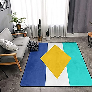 LIICHEES Flag of Snowchester, Dream SMP Area Rug 63x48in Washable Rugs for Living Room Bedroom Large Rug Indoor Decorative Carpet Yoga Mat
