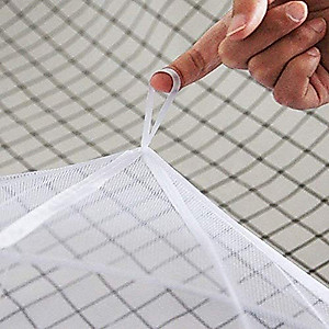 Mosquito Net, Bed Canopy Hanging Circular Curtain Netting for Single to King Size, Quick Easy Installation, Use to Cover The Baby Crib, Kid Bed, Girls Bed Or Full Size Bed