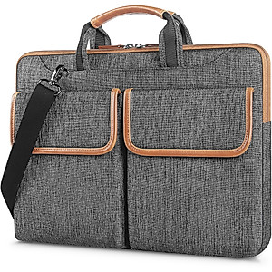 DOMISO 17 Inch Laptop Sleeve Laptop Shoulder Bag Compatible with 17.3" Dell XPS/HP Pavilion/LG Gram 17 /IdeaPad 320 / HP Omen,Dark Grey