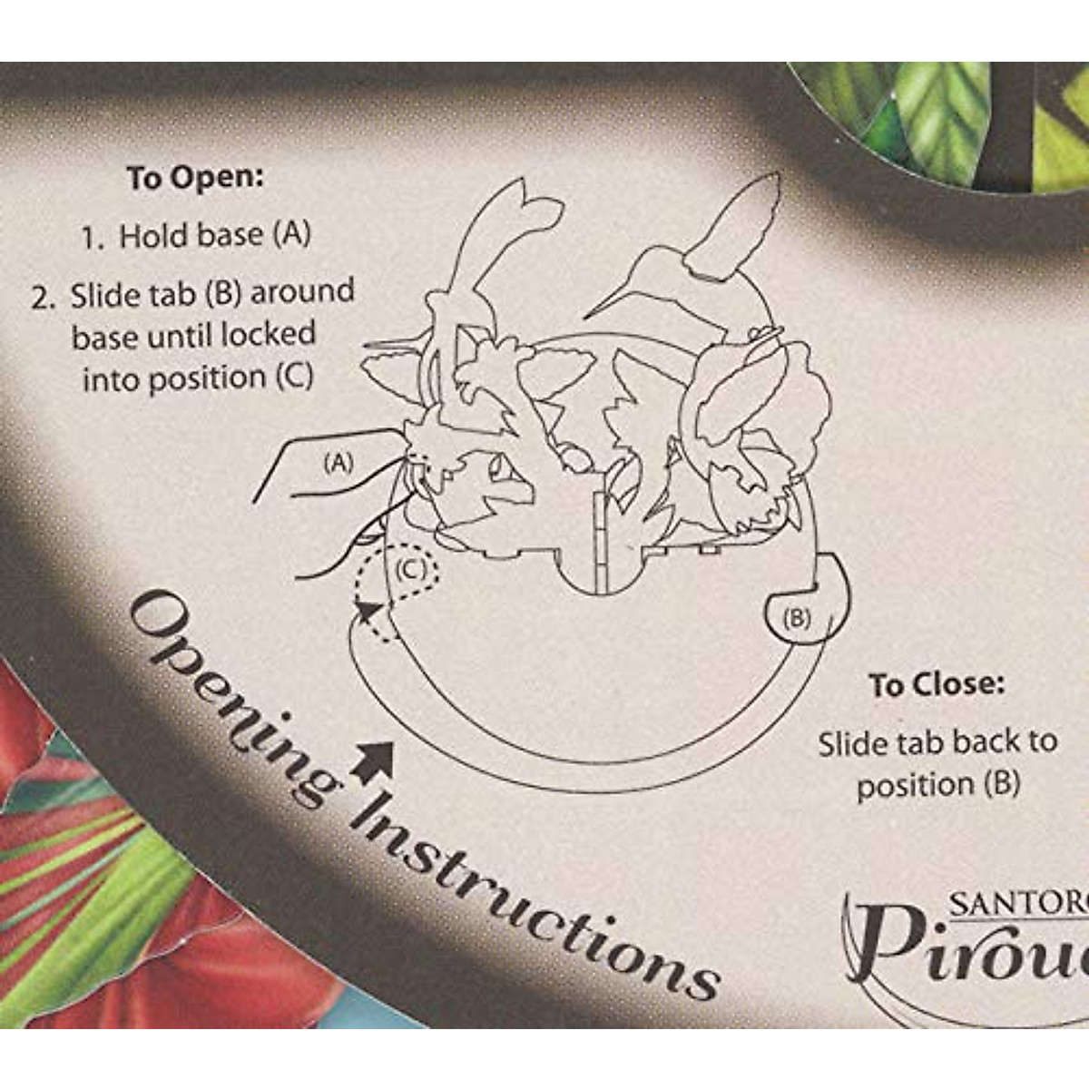 Santoro Pirouettes PS047 Hummingbirds 3D Pop up Card