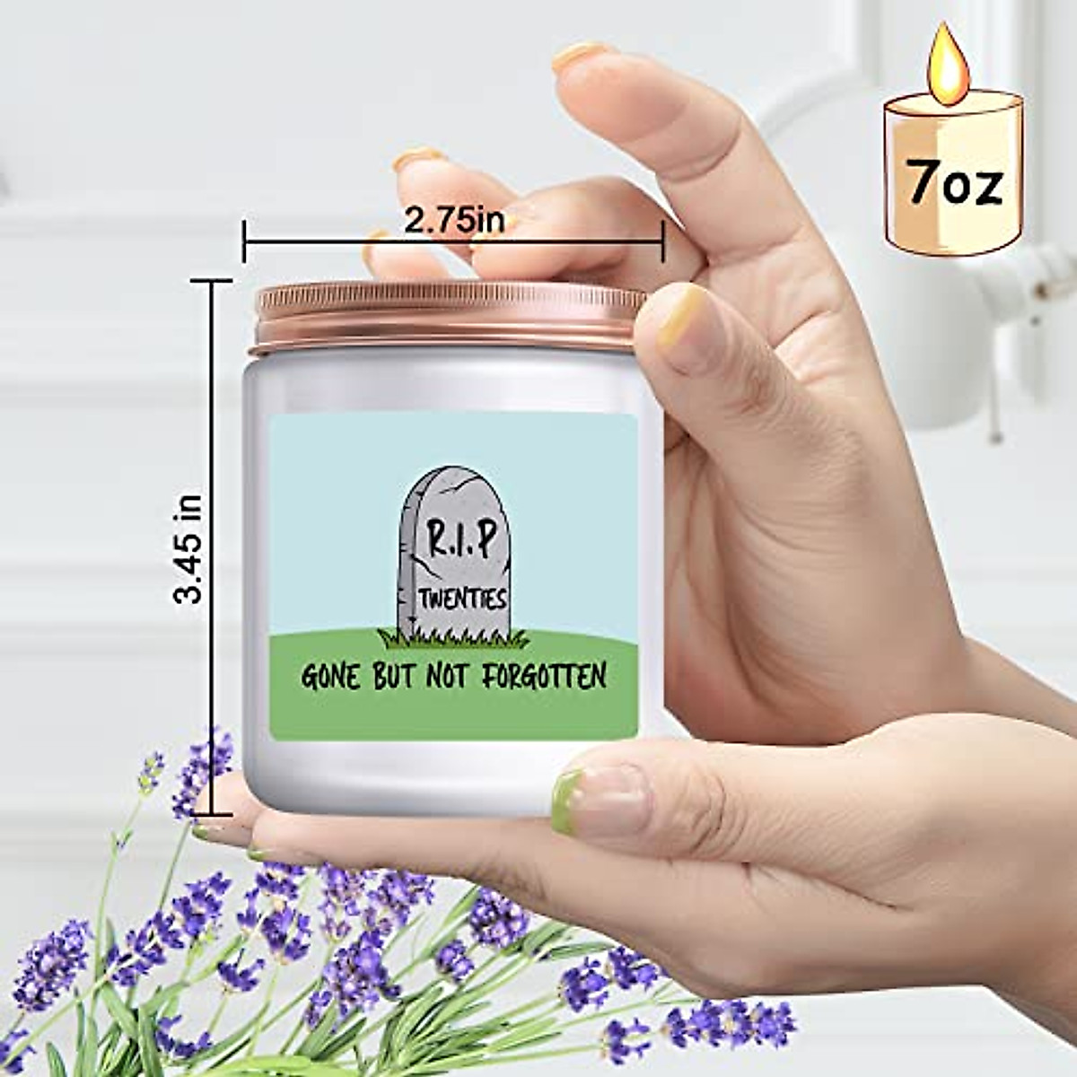 30th Birthday Gifts for Women Men Funny Thirtieth Year Candle