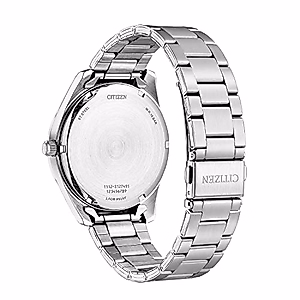 Citizen Men's Quartz Dress Watch with Stainless Steel Strap, Silver-Tone, 20 (Model: BI1031-51X)