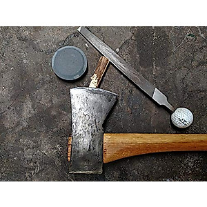 Annietfr Dual Grit Multi-Purpose Axe Sharpener& Hatchet Sharpening Stone Grinding Tool, Extra Coarse/Middle Fine - 120 Grits & 280 Grits on Each Side 1