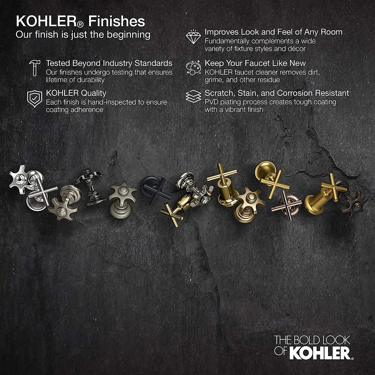 KOHLER K-TS14423-4-2MB Purist Rite-Temp Valve Trim with Lever Handle, Faceplate with Single Handle, Vibrant Brushed Moderne Brass