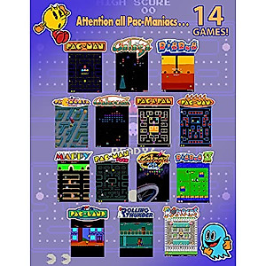 Arcade1Up PAC-Man Customizable Arcade Game Featuring PAC-Mania - Includes 14 Games & 100 Bonus Stickers