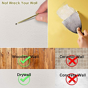 100 lb Picture Hangers, Picture Hooks for Hanging Pictures, 20Pcs Frame Hooks Picture Hangers Heavy Duty Hardware Hanger Kit Wooden Wall Painting Hangers Hooks and Nails for Pictures