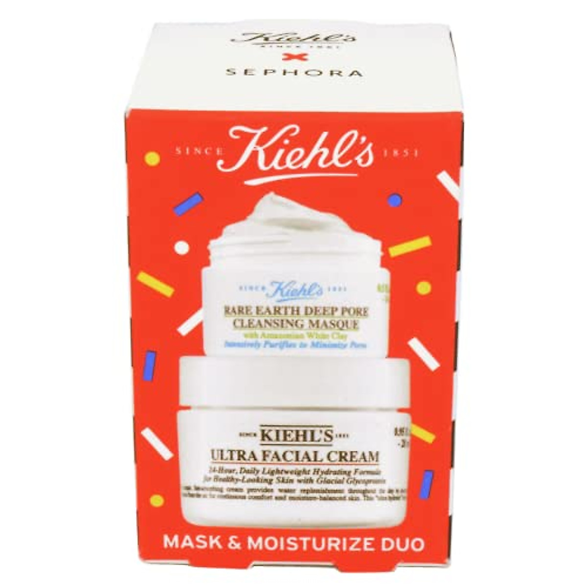 Kiehl's Mask & Moisturize Duo - Rare Earth Deep Pore Cleansing Masque and Ultra Facial Cream