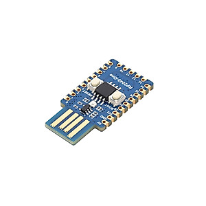 waveshare RP2040-One Microcontroller Development Board Type-A 4MB Flash Pico-Like MCU Board Based on Raspberry Pi RP2040,PCB USB-A Port,Support C/C++,MicroPython