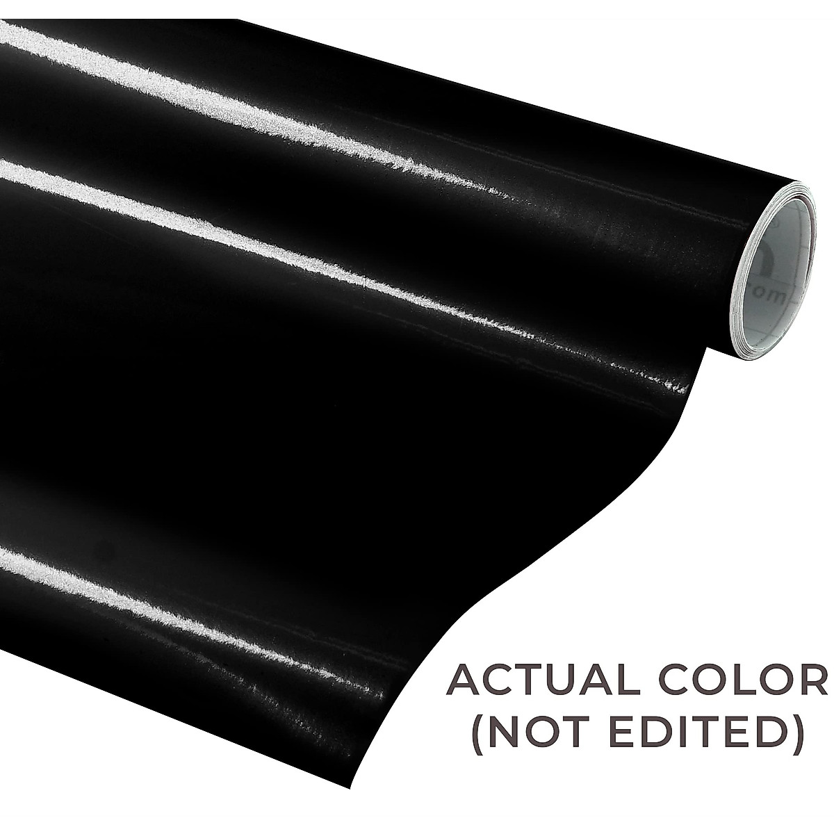 VViViD DECO65 Chrome Gloss Silver & Gloss Black Craft Vinyl 2 Rolls (7ft x 11.8") Bundle - M0