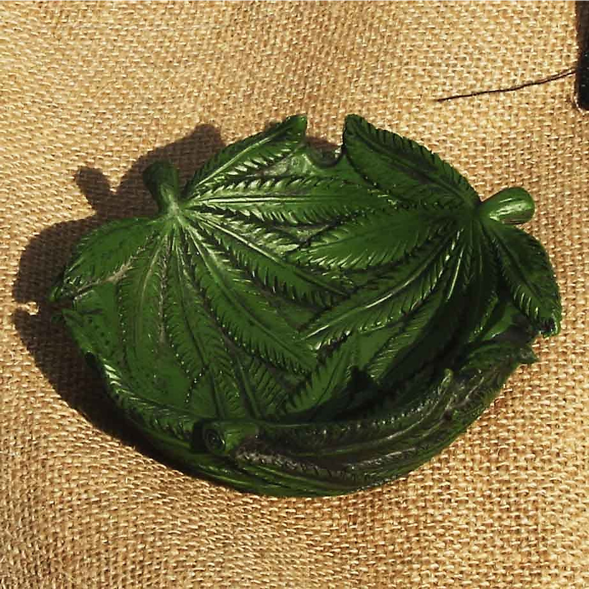 Resin Ashtray Features a Beautifully Crafted Leaf Design Inspired by the Iconic Symbol of the a Plant and is Perfect for Looking for a Unique and Stylish Smoking Accessory
