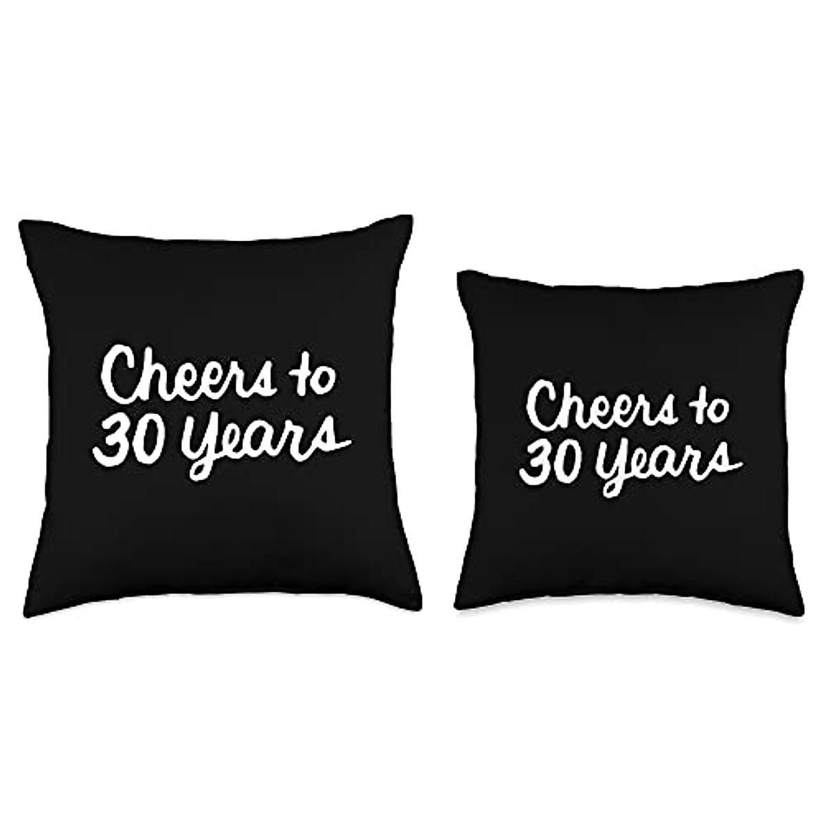 Happy 30th Pearl Wedding Anniversary Gifts Store Cheers to 30 Years 30th Pearl Wedding Anniversary Throw Pillow, 16x16, Multicolor