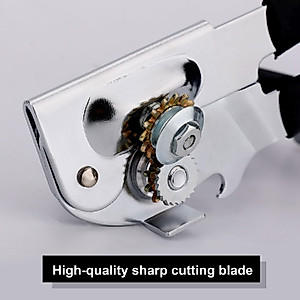 Commercial Can Opener, Stainless Steel Tin Opener,Heavy Duty Commercial Hand Can Opener Manual for Big Cans with Non-Slip Handle