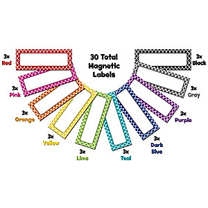 Teacher Created Resources Moroccan Magnetic Labels (20684) 2.5 x 1 inch