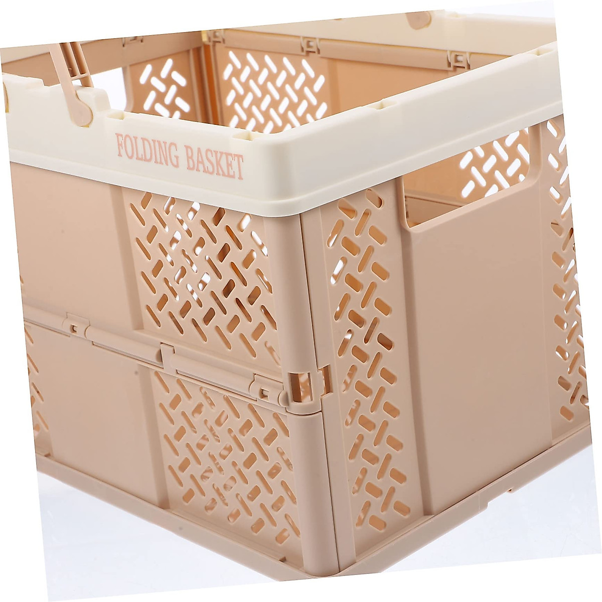 Yardwe 2pcs Picnic Basket Fruit Containers with Lids Toy Storage Bins Plastic Storage Bins with Lids Washing Tub Desk Organizer Basket Grocery Shopping Baskets Household Storage Bin Eggs