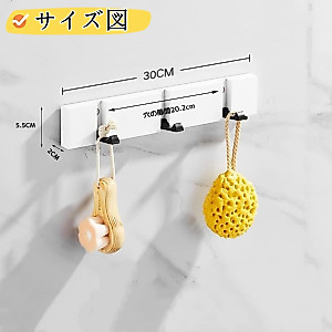 3 Hook Coat Rack Wall Mounted Folding Hanging Clothes Rack Wooden Coat Hanger Hooks Modern Key Hanger Space-Saving Design for Door Entryway Office (White)