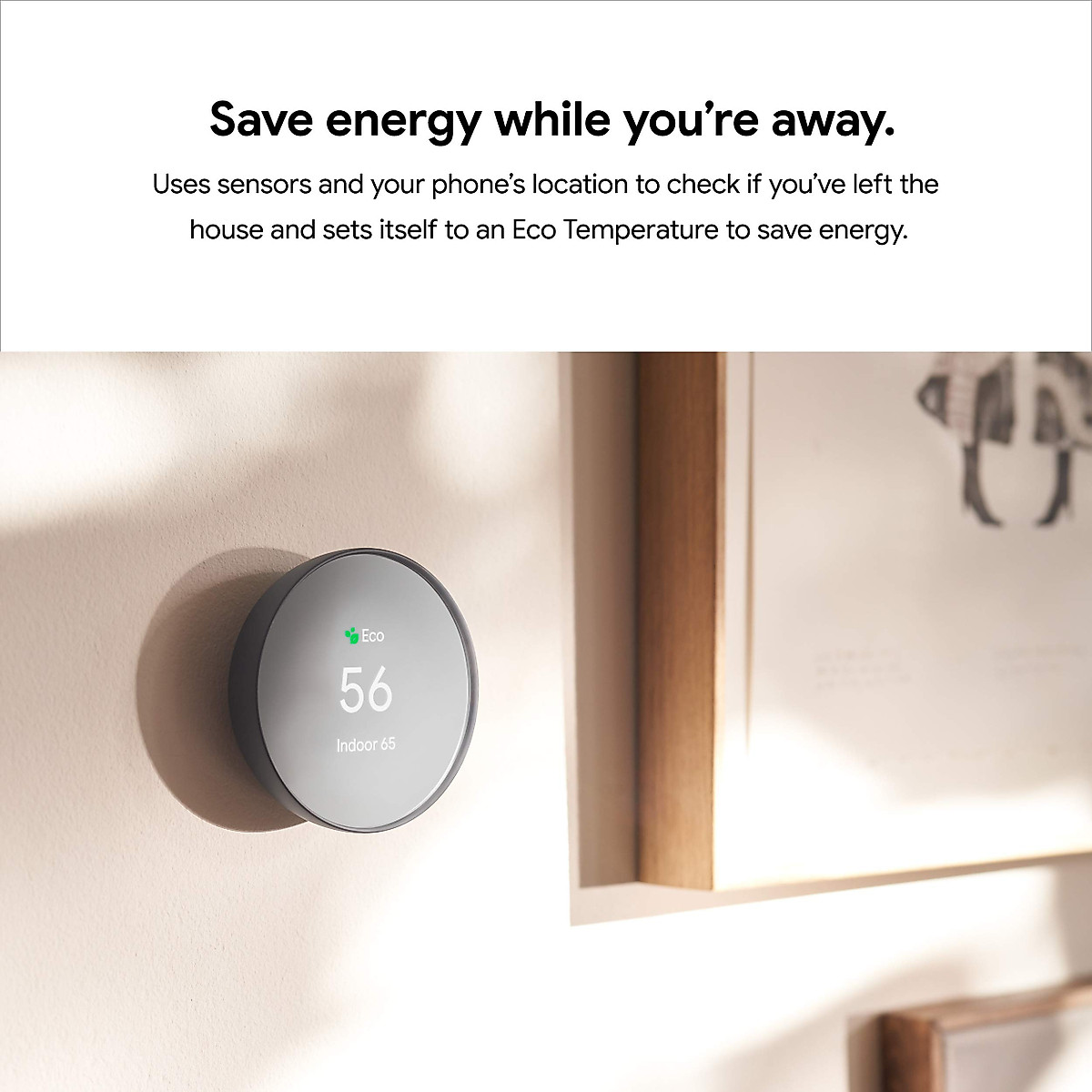 Google Nest Thermostat - Smart Thermostat for Home - Programmable Wifi Thermostat - Sand (Renewed)