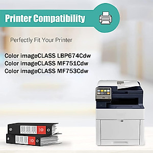 Compatible 069 Toner Cartridge CRG-069 5094C001 5093C001 5092C001 5091C001 Replacement for Canon MF751Cdw MF753Cdw LBP674Cdw Printer Magenta