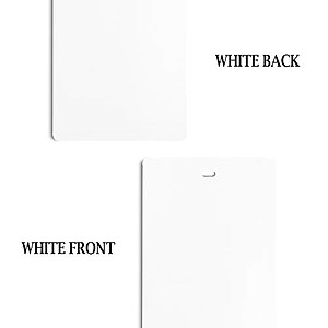 DALIX PVC Veritcal Blind Replacement Slats Curved Smooth White (82.5 Length) (5, White)