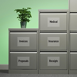 Avery Full Sheet Printable Shipping Labels, 8.5" x 11", Matte Clear, 25 Blank Mailing Labels (8665)