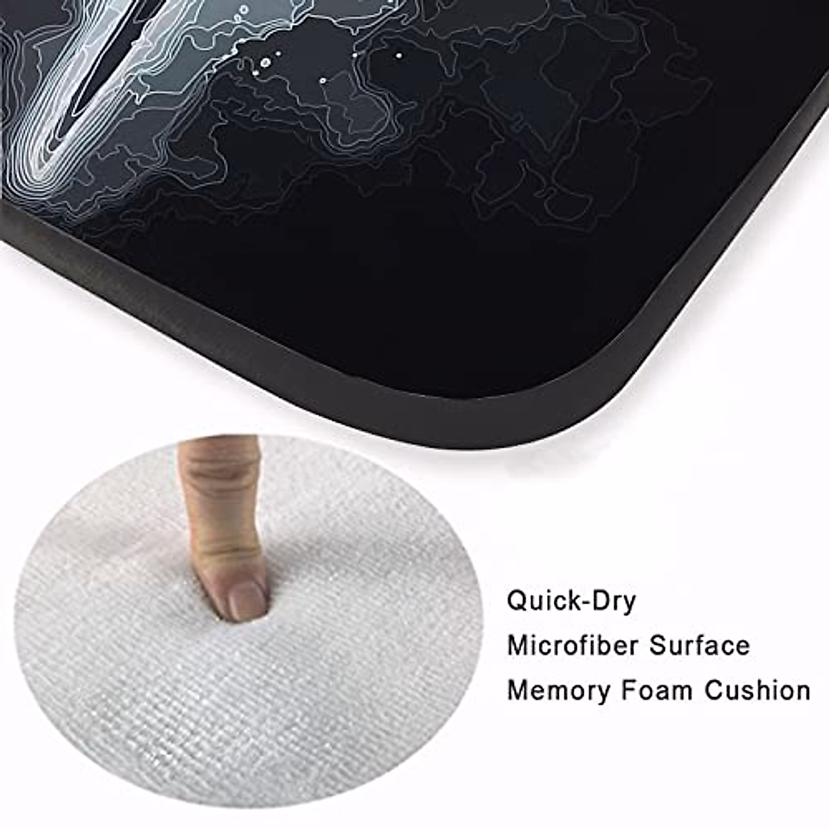 JUNHAOLONG Washable Area Sponge Rug Mat for Bedroom Living Room Lightsaber, Neon Black Light Saber Non-Slip Carpet Super Soft Extra Thick Bathroom Dorm Home Indoor Small Floor Rugs, 2'x3' (24x36Inch)