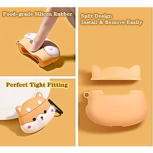 KAIJIA Cute Case for 2021 Apple AirPods 3rd Gen (Latest Model) with Keychain,Funny 3D Cartoon Animal Style Designed,Shockproof Silicone Protective Cover for Kids Girl Women Boy Teens Men (Corgi)