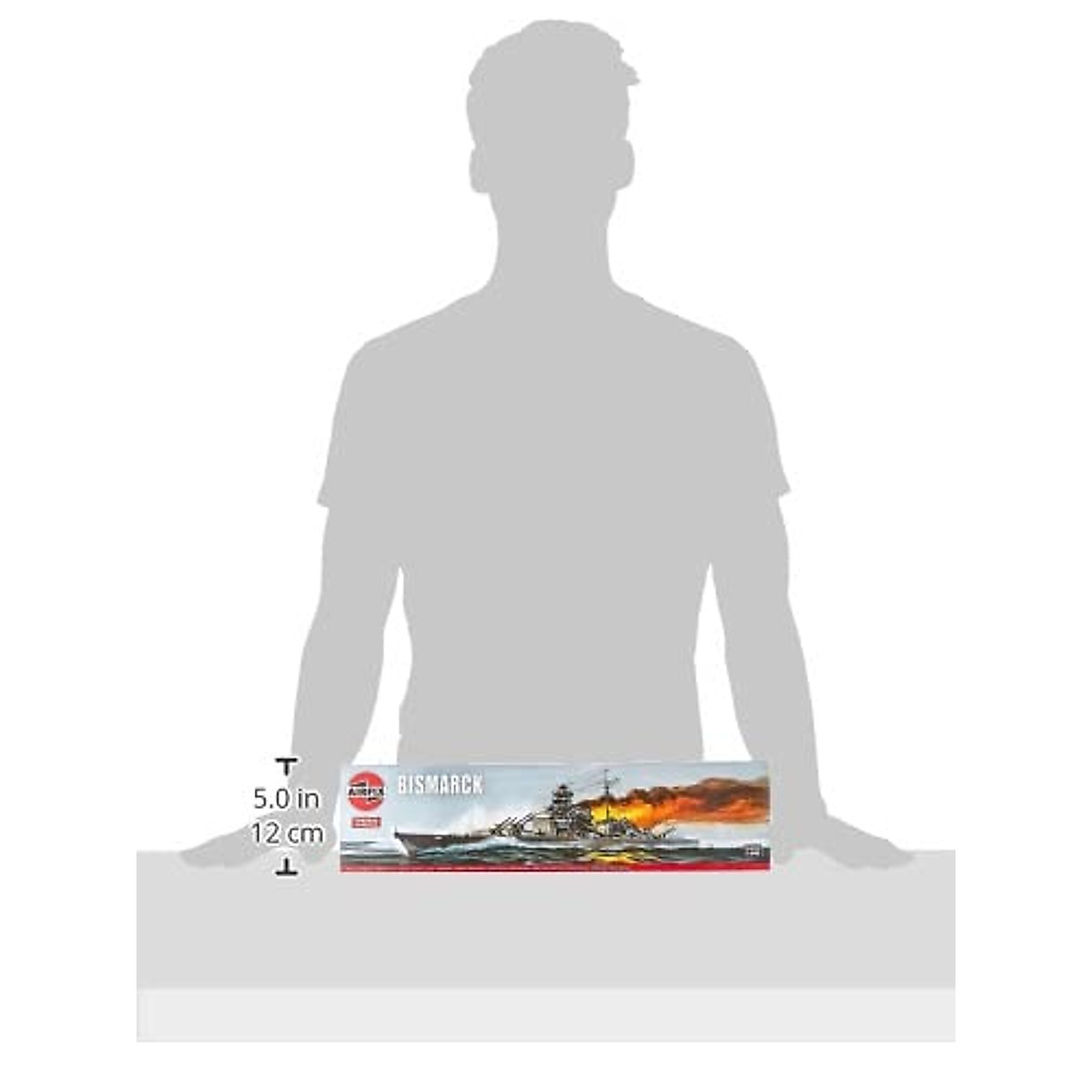 Airfix Bismarck 1:600 Vintage Classics Military Naval Ship Plastic Model Kit A04204V