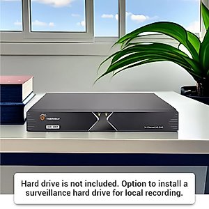 TIGERSECU Super HD 1080P 16 Channel DVR Security Recorder Without Hard Drive, Hybrid 6-in-1 CCTV DVR Recorder Compatible with 2MP and 5MP TVI, AHD, CVI, Analog, RS485 PTZ and IP Cameras