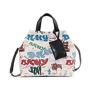 DKNY Tess Large Shopper, White Multi