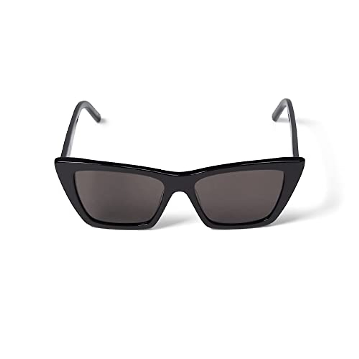 SAINT LAURENT Women's SL 276 Mica Sunglasses, Black-Black-Grey, One Size