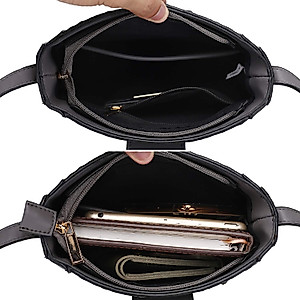 MKF Collection Crossbody Bag for Women Vegan Leather Shoulder Bag Handbag Purse By Mia K