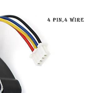 Replacement CPU Cooling Fan for HP 250 G4 255 G4 Notebook 15-AC Series DC28000GAR0, 4-Pin 4-Wire SPS 813946-001