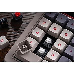 8BitDo Retro 18 Mechanical Numpad, Supports Calculator Mode, Bluetooth/2.4G/Wired Numpad for Windows and Android - N Edition