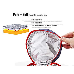 WORTHBUY Lunch Box Stainless Steel, Insulated Compartment Lunch Container For Hot Food, Spoon & Fork Set, Lunch Bag For Adults(Bpa-Free, 3-Tier)