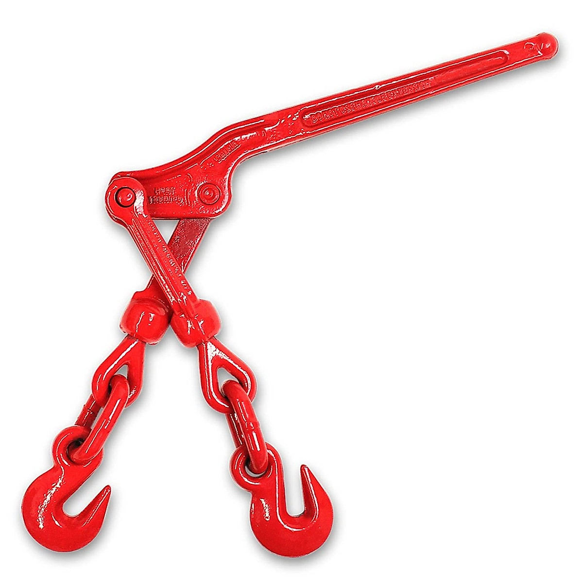 DC Cargo Chain Binder Kit (2 Sets) | 5/16" Grade 70 Extra Long 20 Foot Chain - and Load Binder Set | Heavy Duty Ratcheting Chain and Binder | Load Chain and Binders – 4,700lb Working Load Limit As Set