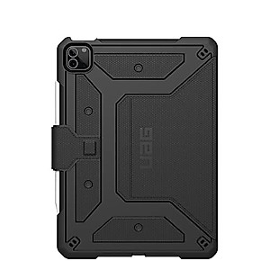 UAG Designed for iPad Pro 11" (4th Gen 2022, 3rd Gen 2021) Case Metropolis Rugged Heavy Duty Protective Cover Multi-Angle Viewing Folio Stand with Pencil Holder, Black by URBAN ARMOR GEAR
