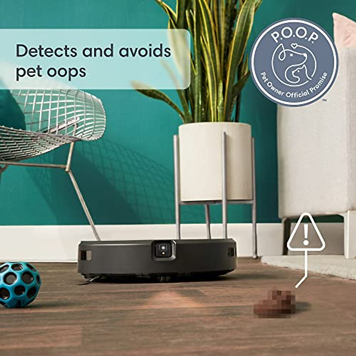 iRobot Roomba Combo j7+ Self-Emptying Robot Vacuum & Mop - Automatically Vacuums and Mops, Fully Retractable Mop pad, Identifies & Avoids Obstacles, Smart Mapping, Works with Alexa, Ideal for Pets