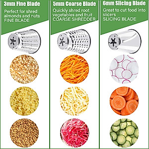 PROKITCHEN Thicken Slicer/Shredder Attachment for KitchenAid Stand Mixers,Vegetable Chopper, Salad Maker, Cheese Grater