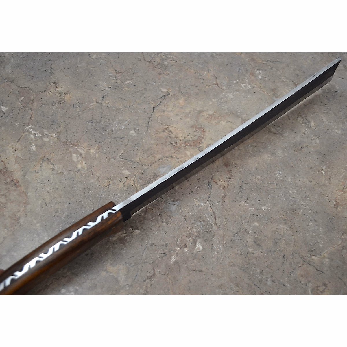 Gneric Ocean Axis Supplies Serbian Meat Cleaver Hand Forged Heavy Duty Bone Chopper Full Tang Butcher Knife High Carbon Steel Chef's Custom Made Rail Track Viking Machete