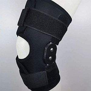 Knee Braces for Knee Pain Arthritis Aluminium Adjustable Hinged Knee Orthosis Brace Support Ligament Sport Injury Orthopedic Splint Knee Pads Outdoor Knee Splint Support for Arthritis Pain Relief