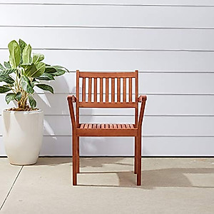 Vifah Bayeux Outdoor Garden Stacking Armchair (Set of 2)