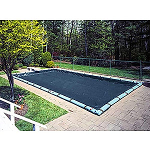 Buffalo Blizzard Deluxe Winter Cover for 30-Foot-by-50-Foot Rectangle In-Ground Swimming Pools | Blue/Black Reversible | All Covers Include 5-Feet of Overlap to Measure 35-Foot-by-55-Foot