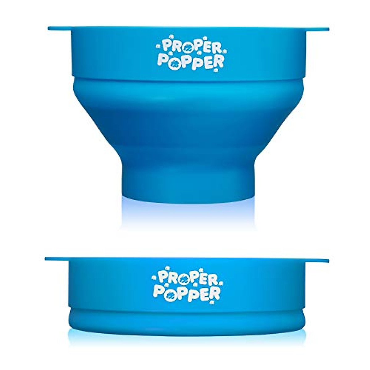 The Original Proper Popper Microwave Popcorn Popper, Silicone Popcorn Maker, Collapsible Bowl BPA Free & Dishwasher Safe - (Turquoise)