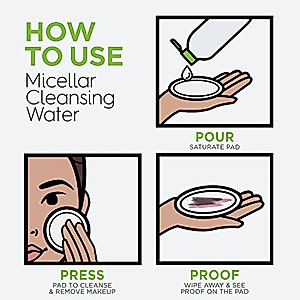 Garnier Micellar Water for Oily Skin, Facial Cleanser & Makeup Remover, Mattifying, For All Skin Types, Vegan, Cruelty Free, 13.5 Fl Oz (400mL), 2 Count