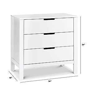Carter's by DaVinci Colby 3-Drawer Dresser in White