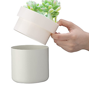 Younion Flower Pot Diversion Safe with Key Lock, Secret Hidden Safe Lock Box, Perfect for Hiding The Valuables Inside Flower Pot’s False Bottom, Plants Not Include