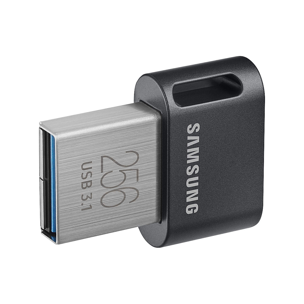 Samsung FIT Plus USB Flash Drive Type-A 256GB 400MB/s Read 110MB/s Write Compact USB 3.1 Memory Stick with Keyring Grey MUF-256AB/APC