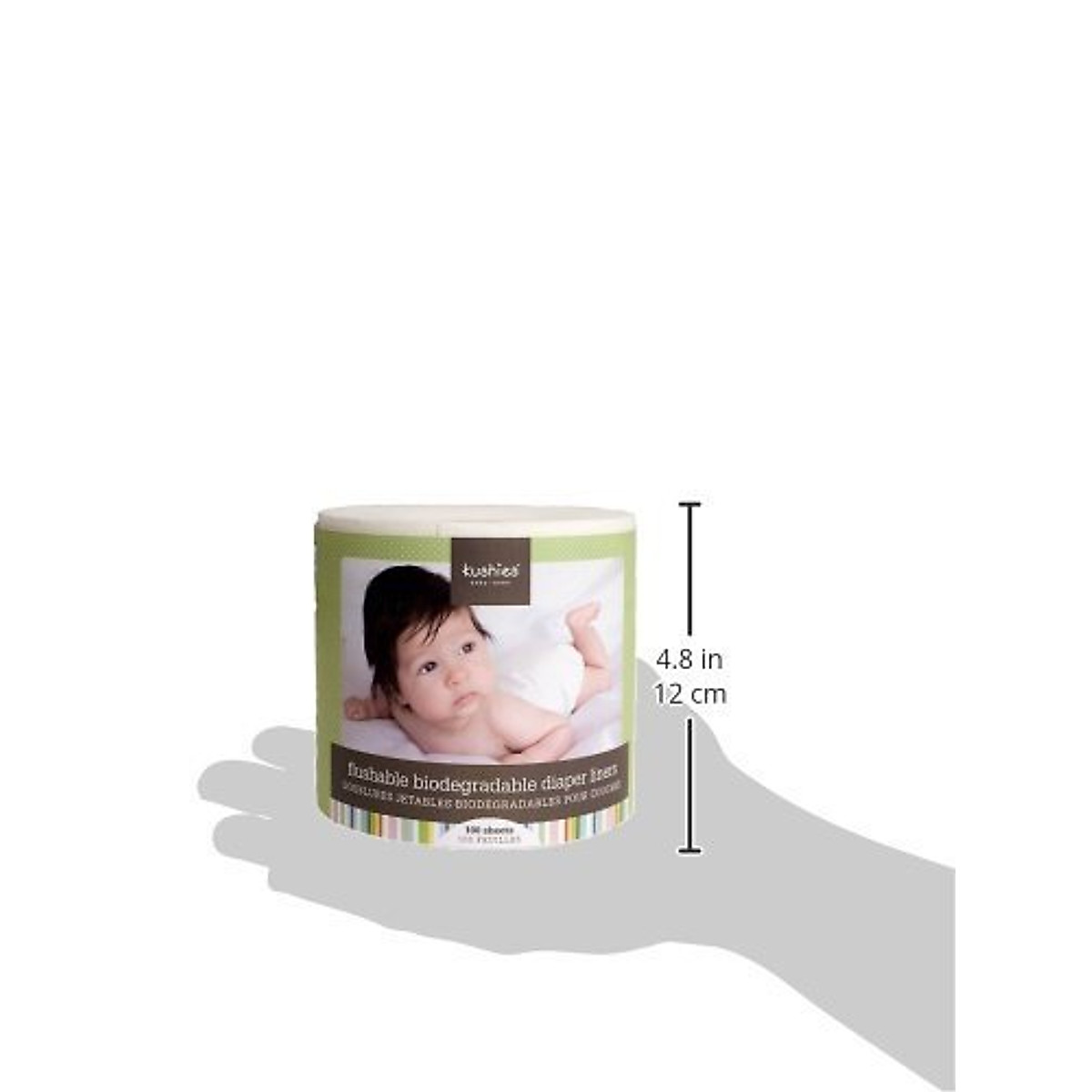 100 Sheets, Flushable & Fully Biodegradable Diaper Liners