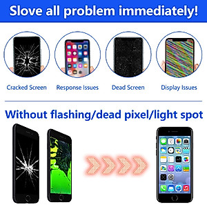 for iPhone 7 Plus Screen Replacement 5.5 Inch Black, Diykitpl 3D Touch LCD Screen Digitizer Replacement for A1661,A1784,A1785, with Repair Tools Kit+Waterproof Frame Adhesive+Screen Protector